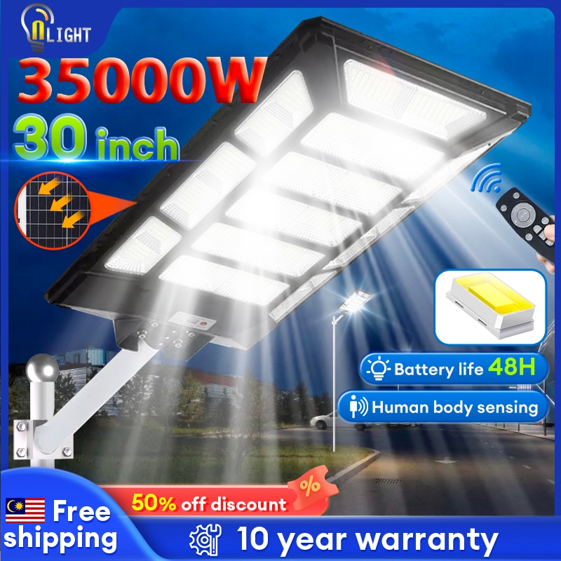 10YearWarranty 35000W Solar Light Outdoor Lighting Waterproof Lampu Solar Street Light Human ...