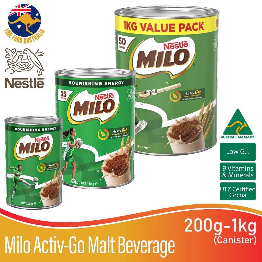 Australia's Nestle Milo Activ-Go Chocolate Malt Drink | Australian Milo ...