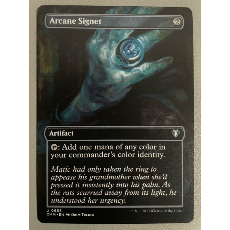 MTG:Commander Master (CMM) U0653 - Arcane Signet (Borderless) | Shopee ...