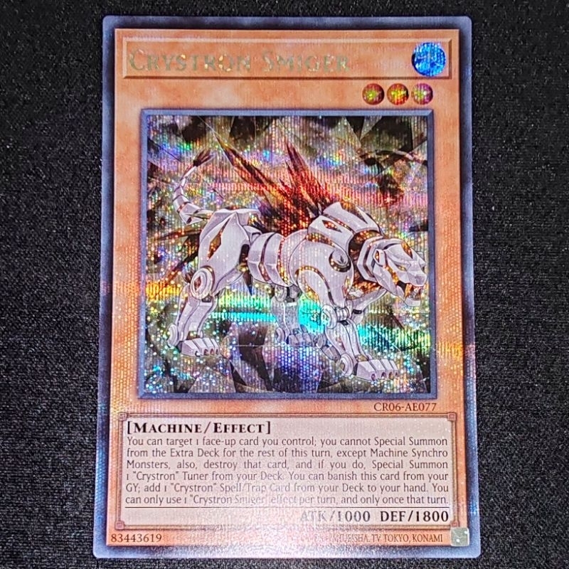 YUGIOH CR06-AE077 Crystron Smiger[SER/UR] | Shopee Malaysia