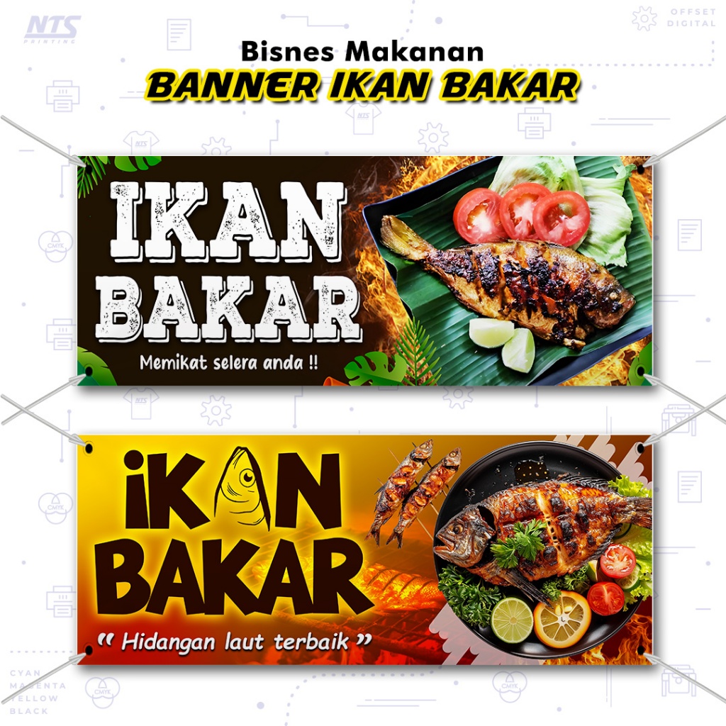 READY DESIGN BANNER IKAN BAKAR - PENIAGA KEDAI / GERAI / MAKANAN ...