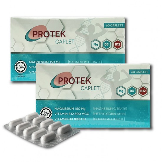 Propharm Protek Caplets Magnesium + Vitamin B12 + Vitamin D3 1000iu 10 ...