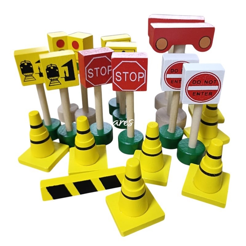 ARES Preloved Wooden Traffic Sign | Shopee Malaysia