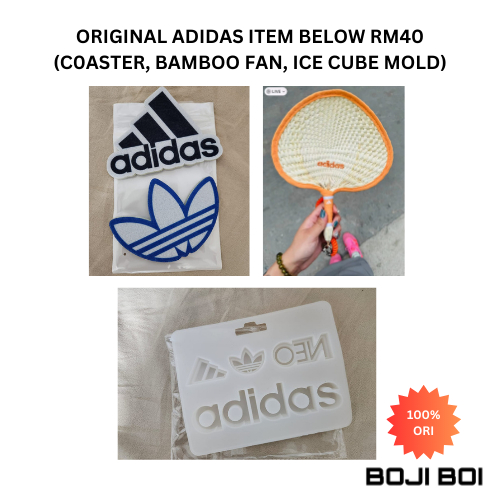Original Adidas Below RM40 Cup Cawan Coaster Set l Bamboo Hand Fan ...