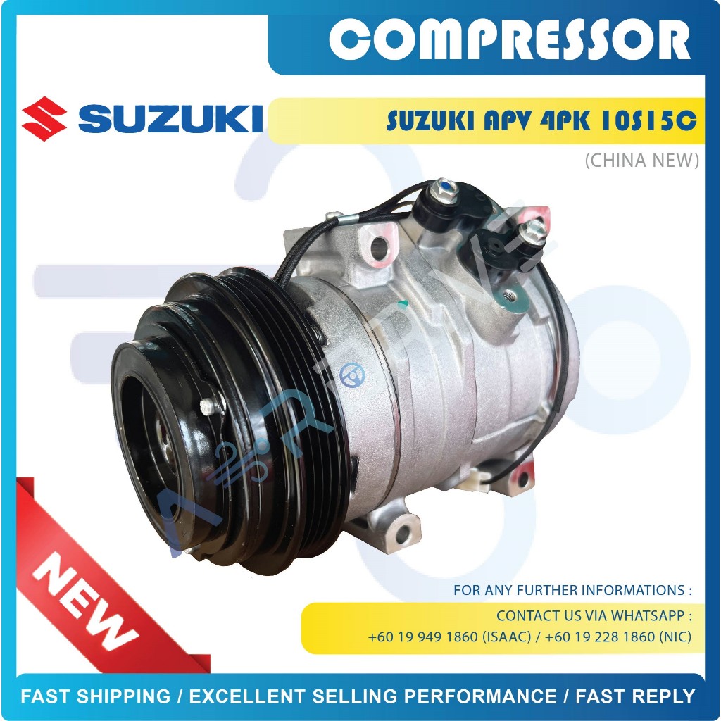 CHINA NEW SUZUKI APV 4PK 10S15C COMPRESSOR | Shopee Malaysia