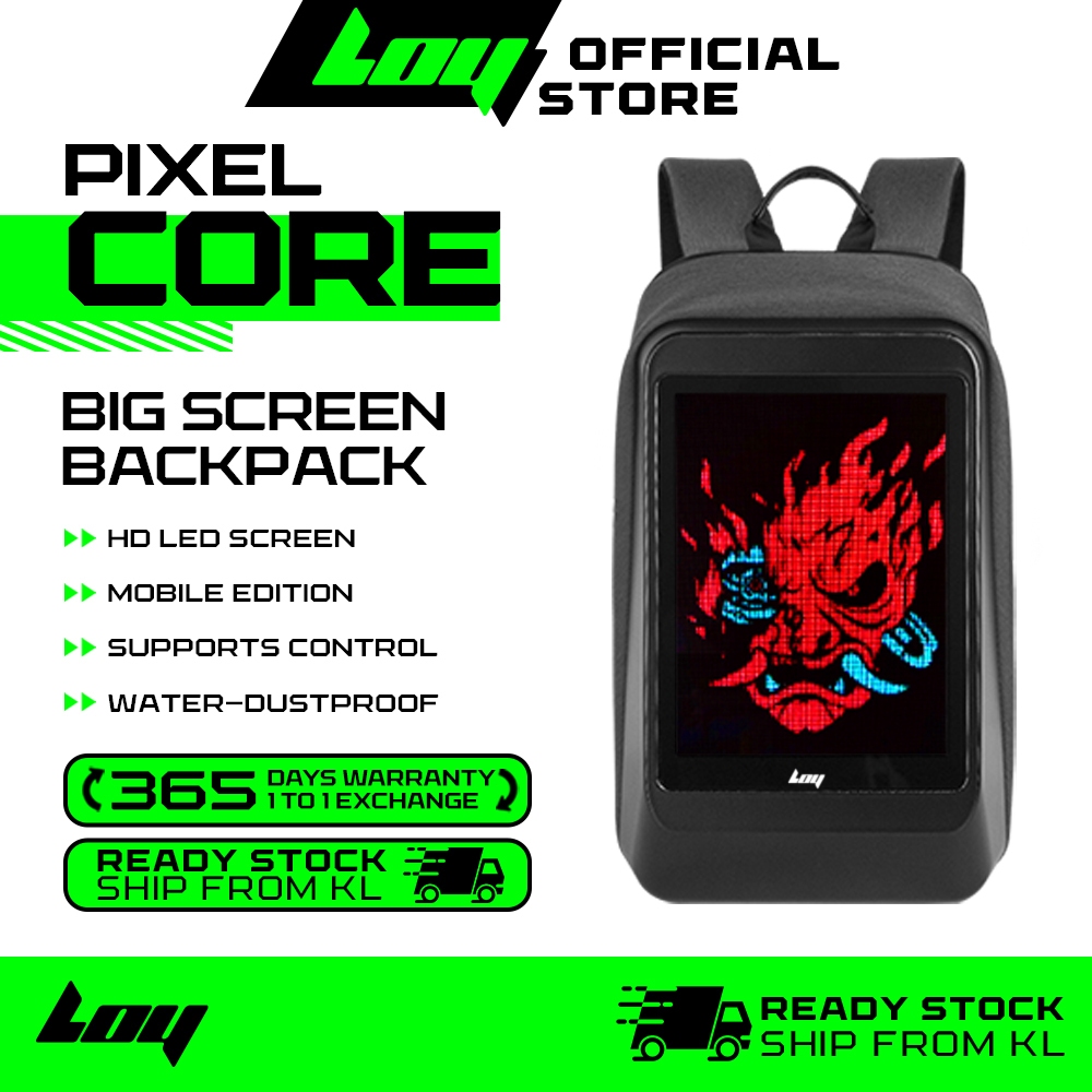 LOY Pixel Core HD LED Backpack With Waterproof And Customizable Lamps ...
