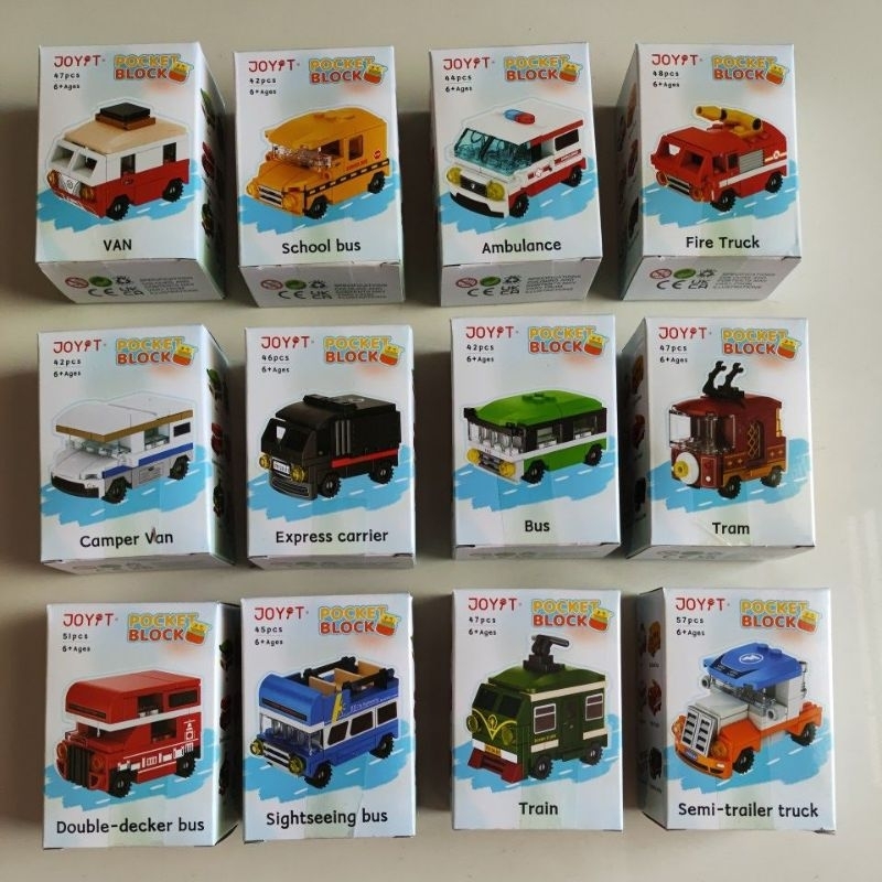 Limited Edition Lego Eco Joyit Mini City Vehicle Block 交通系列积木 | Shopee ...