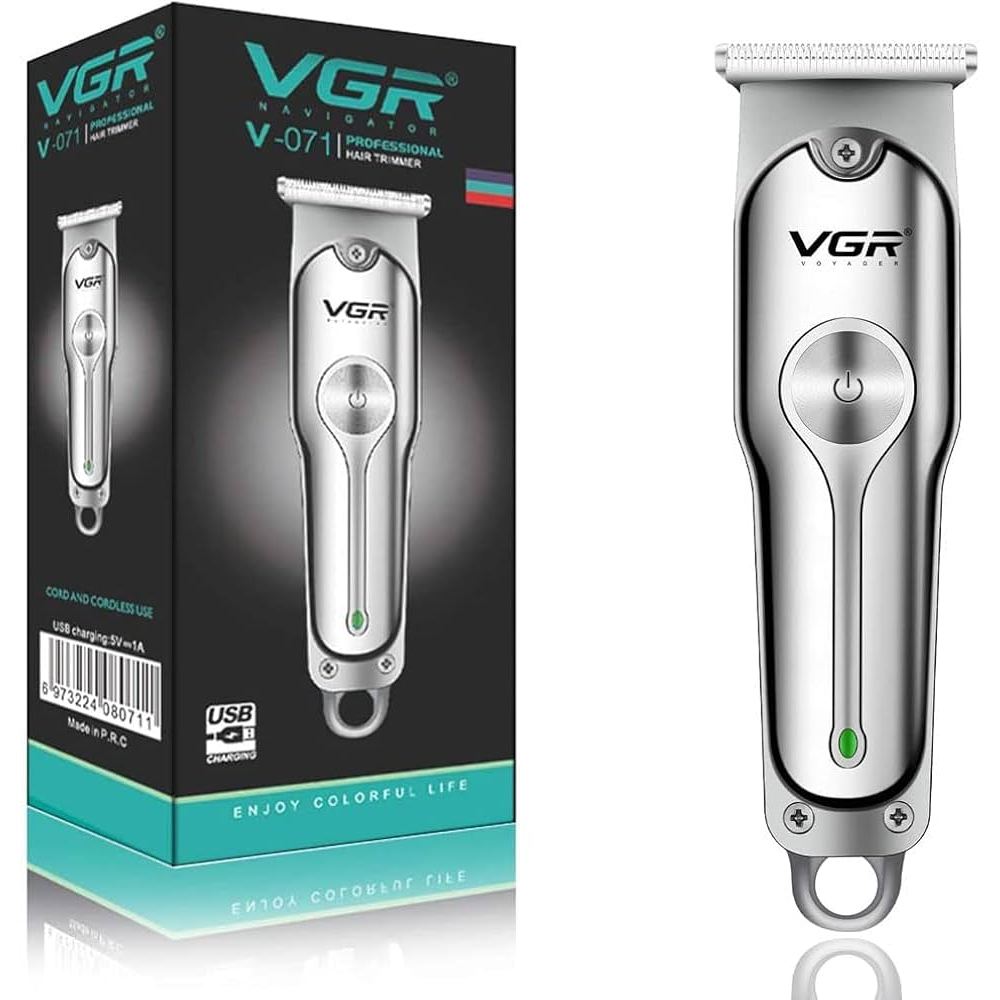 VGR V-071 Adjustable Cordless Professional Rechargeable Hair trimmer Metal V071 Mesin Gunting ...