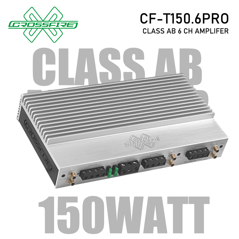 CROSSFIRE Class AB 6 Channel Amplifier CF-T150.6PRO | Shopee Malaysia