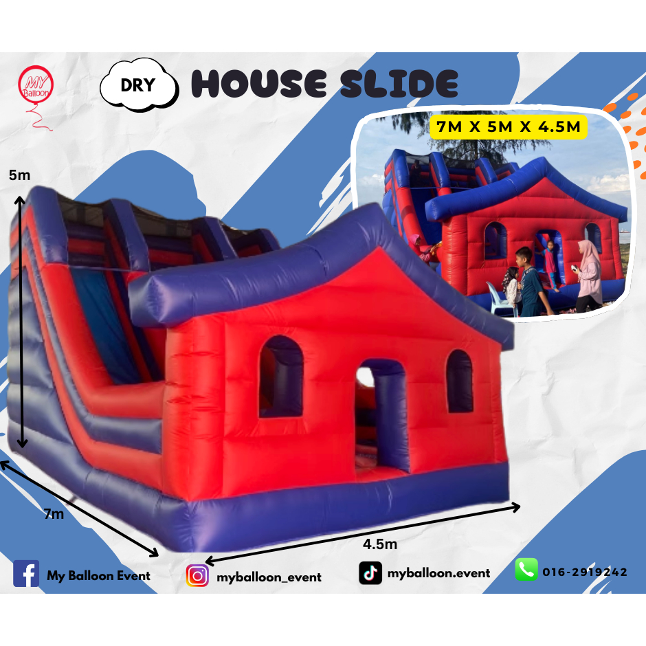 RENTAL/SEWA SOOPA DOOPA HOUSE SLIDE (DRY) | Shopee Malaysia