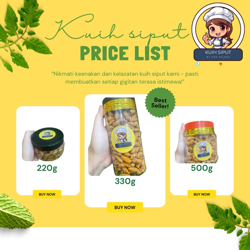 KUIH SIPUT BY KAK SALEHA , Rangup , Tak keras , Original Rempah ...