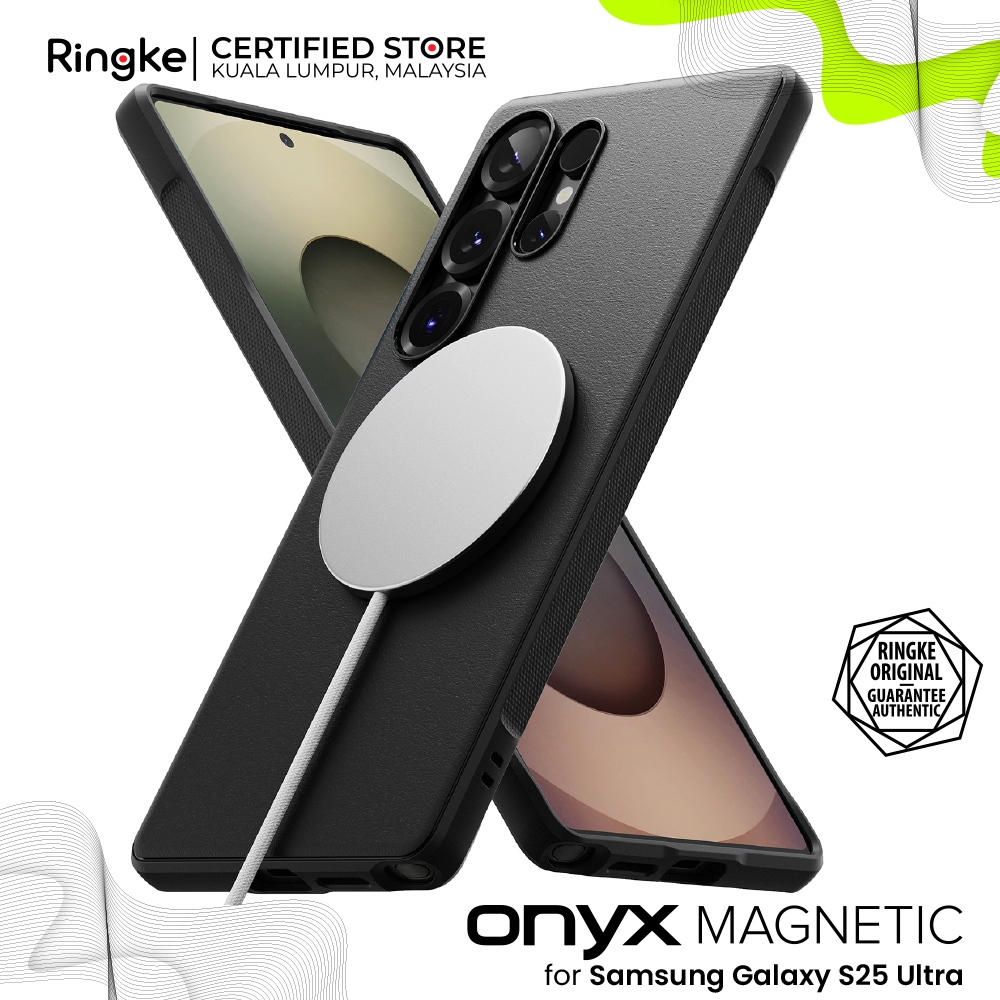RINGKE® ONYX MAGNETIC Samsung Galaxy S25 Ultra MagSafe Distinct Surface ...