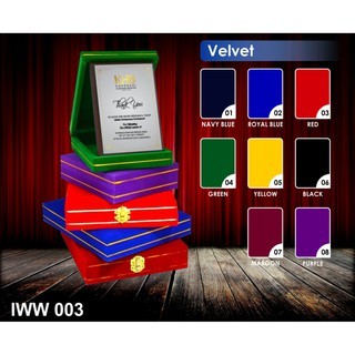 Velvet Wood Plaque IWW 003/Velvet Wood Plak/Plak Kayu (EXPRESS DELIVERY ...