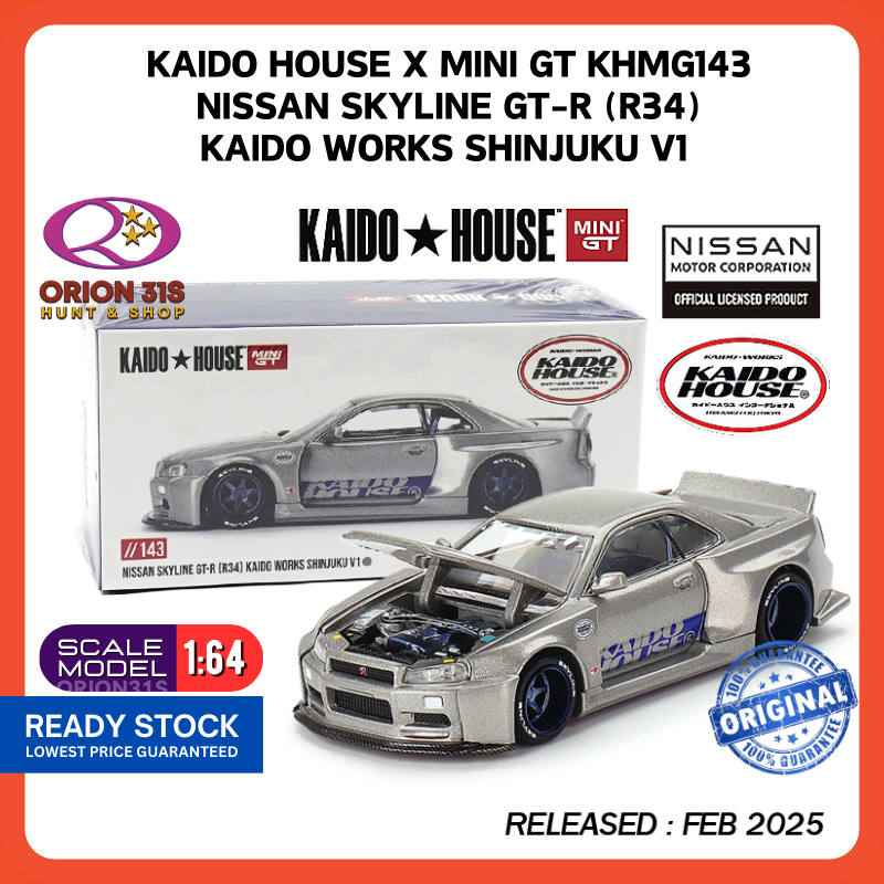 Kaido House Mini GT KHMG143 Nissan Skyline GT-R (R34) Kaido Works ...