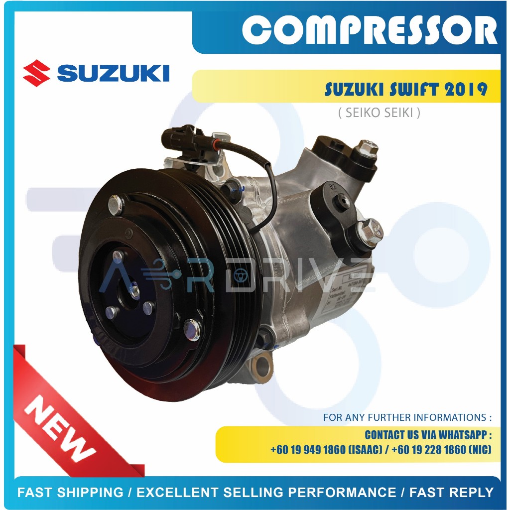 SEIKO SEIKI SUZUKI SWIFT 2019 COMPRESSOR | Shopee Malaysia