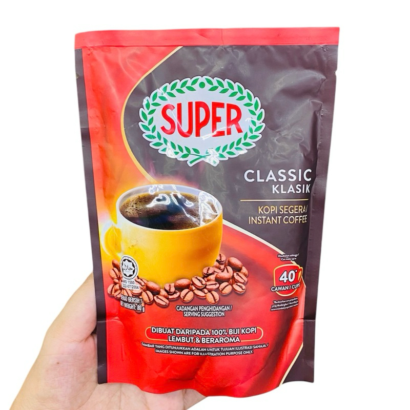 Super Classic Instant Coffee / Kopi Segera Klasik (80g) | Shopee Malaysia