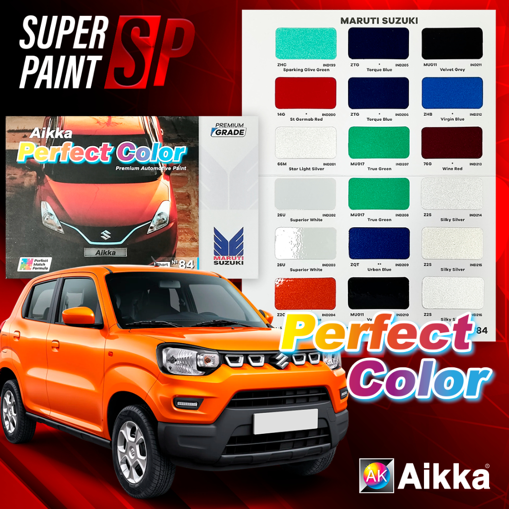 Aikka Perfect Color Chart No84 MARUTI SUZUKI Original 2K Paint Touch Up ...