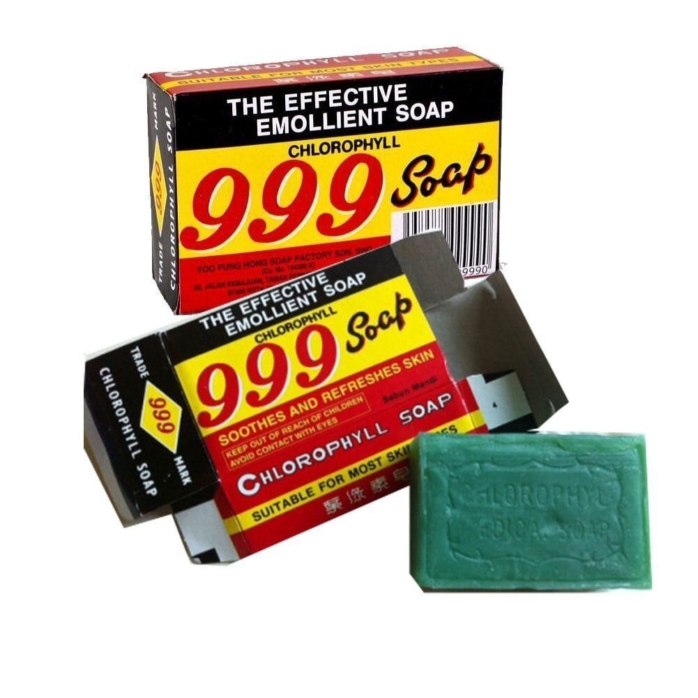 999 Chlorophyll Soap 90g Sabun Chlorophyll 999叶绿素香皂 Kulit Kering Eczema ...