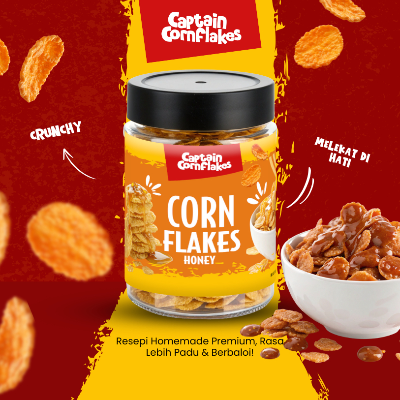 Corn Flakes Madu Honey Premium by Captain CornFlakes | Shopee Malaysia