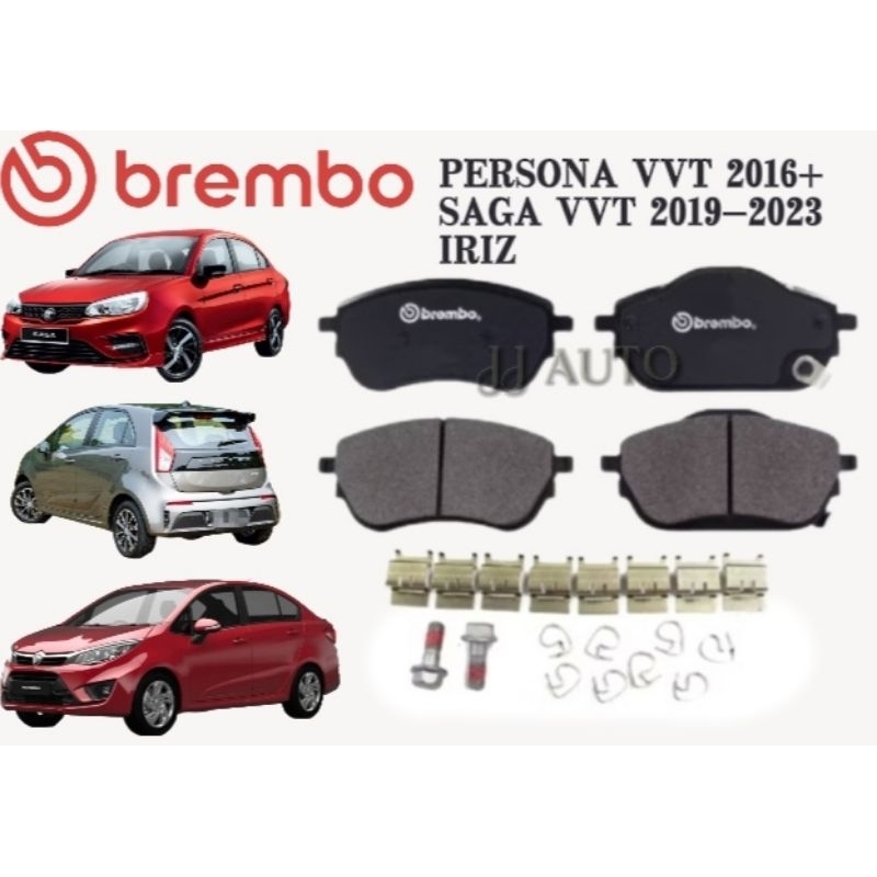 ORIGINAL BREMBO FRONT BRAKE PADS PROTON SAGA VVT 2019-2023 IRIZ PERSONA ...