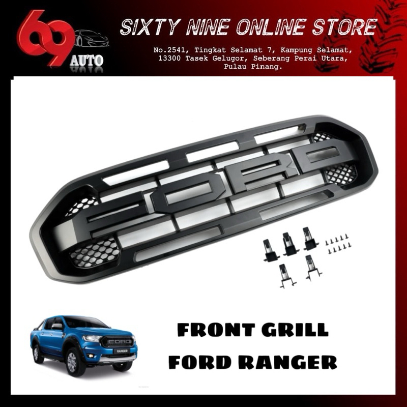 Ford Ranger T7 T8 Front Grill Raptor Design Front Grille Ranger T7 ...