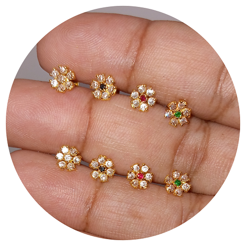 NOSE STUD @ Mukuthi 【Ready Stock + Ship in 24 Hrs】 | Shopee Malaysia