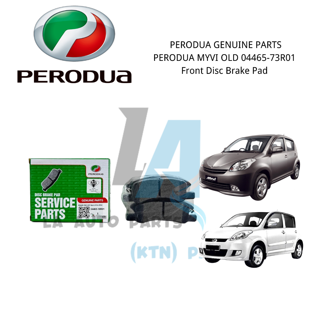 PERODUA GENUINE PARTS PERODUA MYVI OLD 04465-73R01 Front Disc Brake Pad ...
