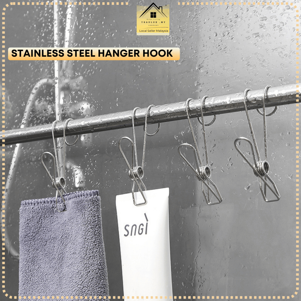 Tradlux Cloth hanger clip drying clip Japan Korean housekeeping clipper ...