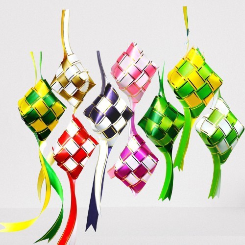 Ready Stock KETUPAT RIBBON PELBAGAI WARNA KETUPAT HIASAN KETUPAT REBEN ...