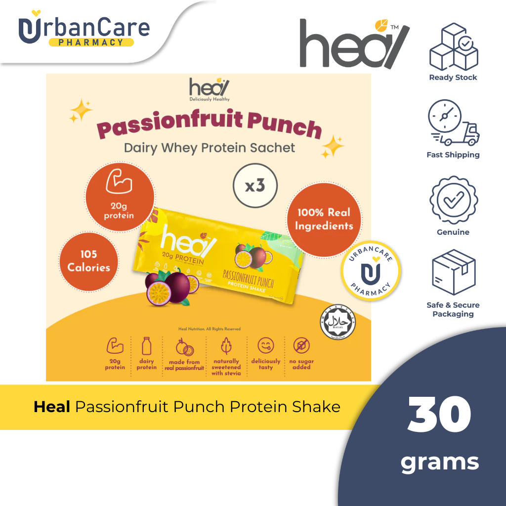 Heal Passionfruit Punch Protein Shake 30g | Shopee Malaysia