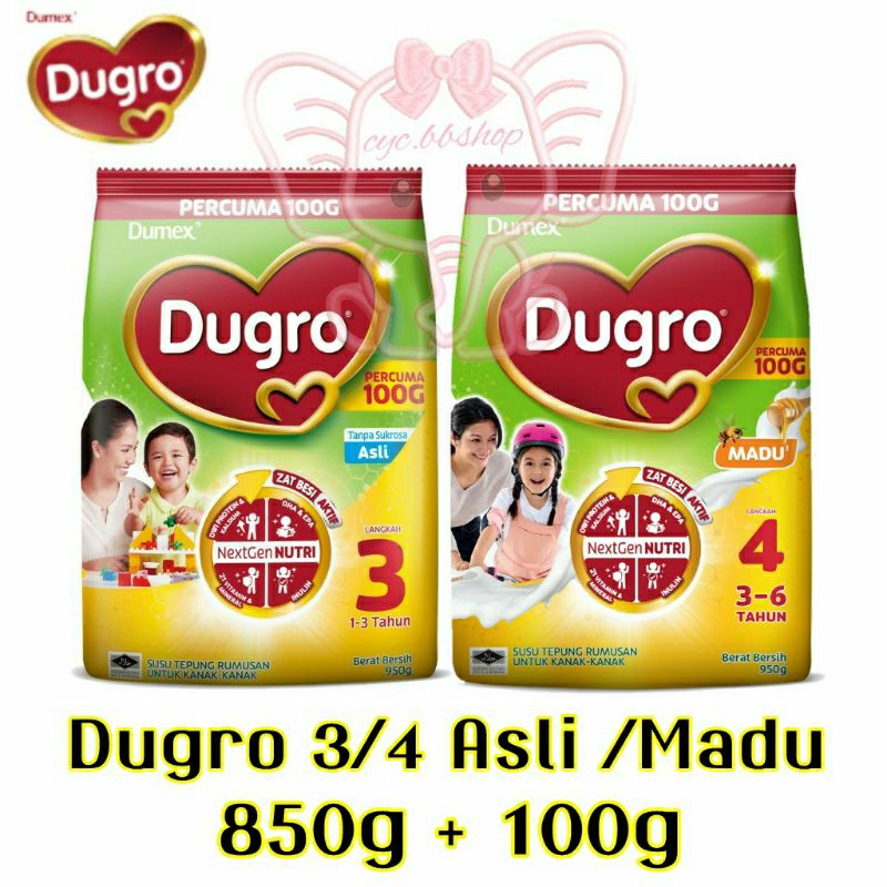 Dugro 3 Dugro 4 Asli/Madu 850g+100g(950g) | Shopee Malaysia