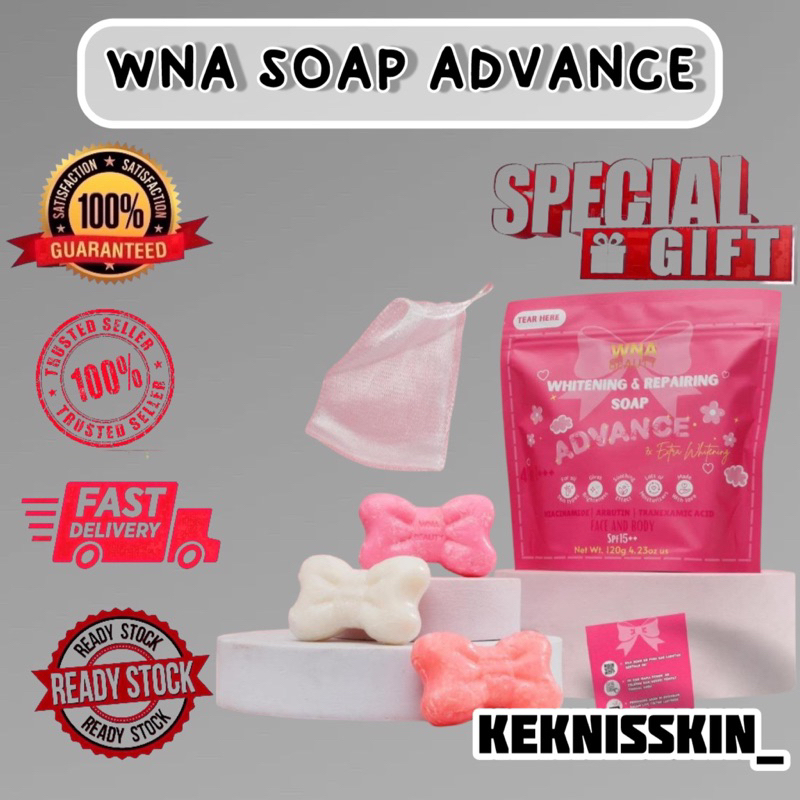 WNA ADVANCE WHITENING & REPAIRING SOAP ( EXTRA WHITENING ) | Shopee ...