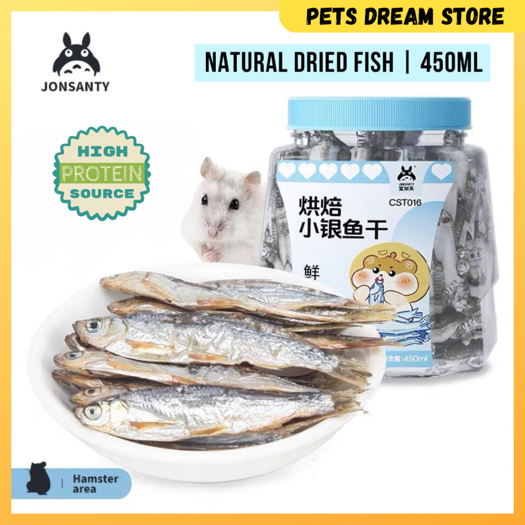 Jonsanty Dried Fish Hamster snack 450ml dry fish Syriam hamster snack ...