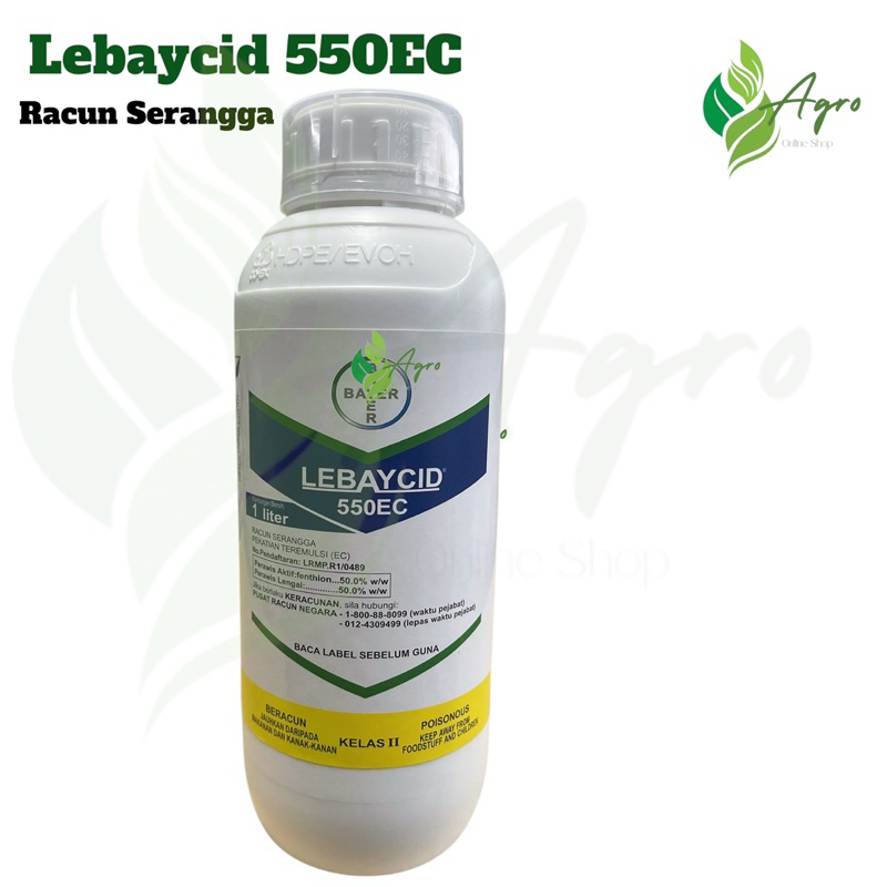 Lebaycid 1Liter/Racun serangga/fenthion 50%/Lalat buah&kesing | Shopee ...