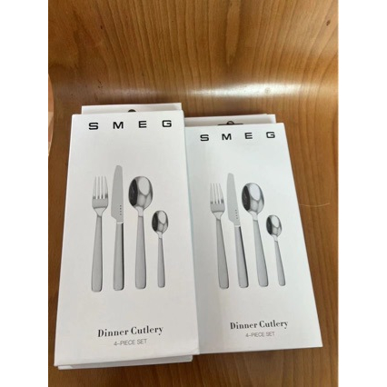 SMEG Western Tableware Four-Piece Set Knife Spoon Fork Set Stainless ...