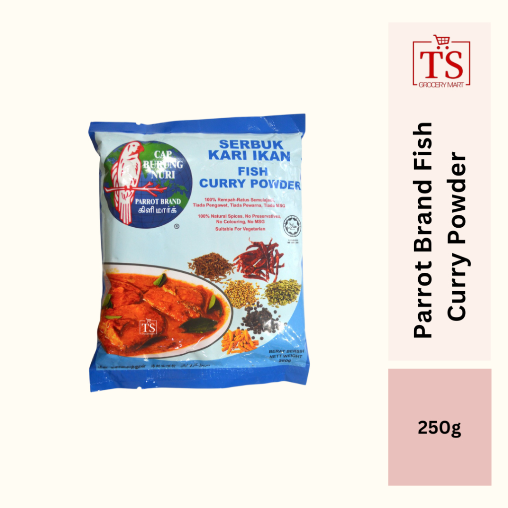 Parrot Brand Fish Curry Powder (Serbuk Kari Ikan Cap Burung Nuri ...