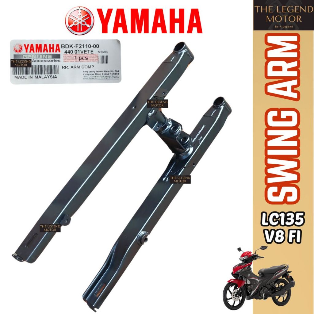LC 135 LCV8 V8 FI 135LC LC135 LCV8FI Swing Arm Comp Rear Belakang Fork Black Hitam BDK-F2110-00 ...