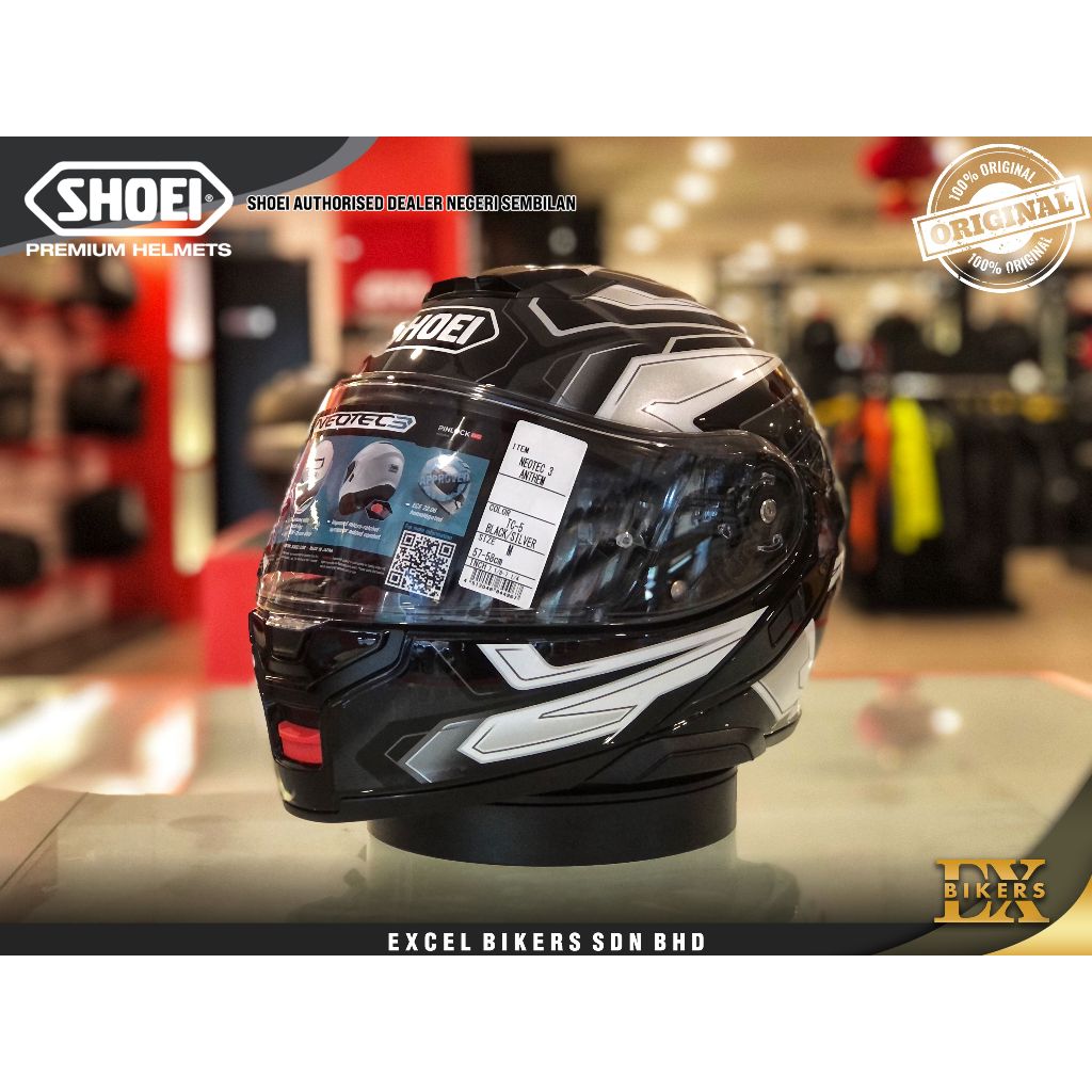 SHOEI HELMET NEOTEC 3 ANTHEM (TC-5) /NEO TEC III /MODULAR HELMET / FLIP ...