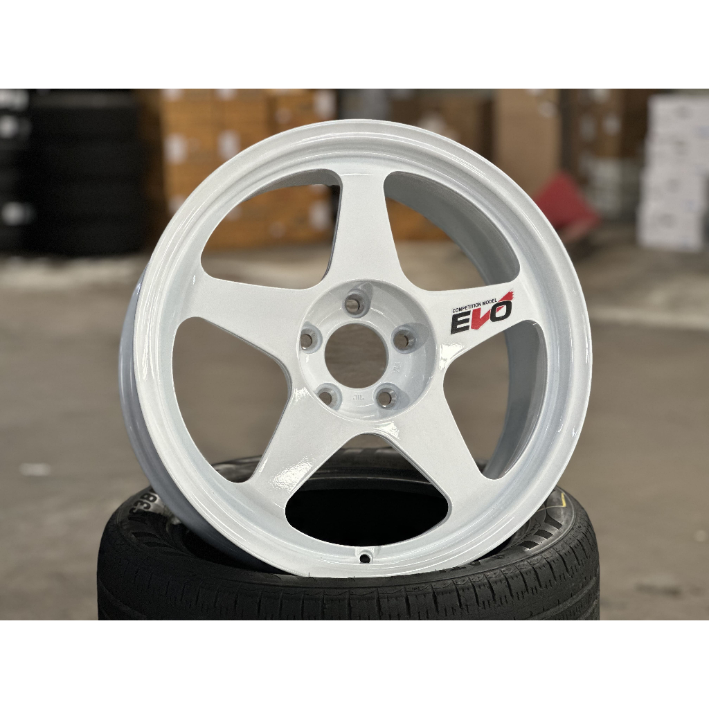 NEW 18X8.5J AOW Evo Regamaster Rim (set of 4) White 5X114.3 for CX3 CX30 CX5 X50 X70 HRV CRV ...