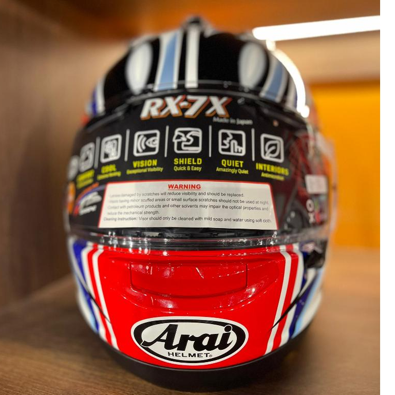 ARAI RX-7X / RX7X NAKANO RED 99 100% ORIGINAL HELMET FULLFACE FULL FACE ...