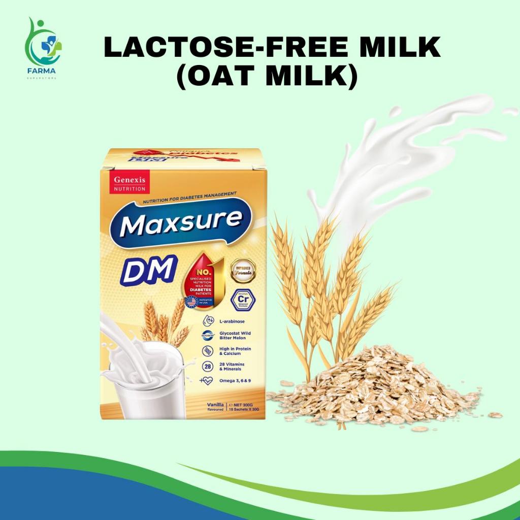 Maxsure DM Diabetes Milk for Nutrition Powder Oat Milk - Sachets 300g ...