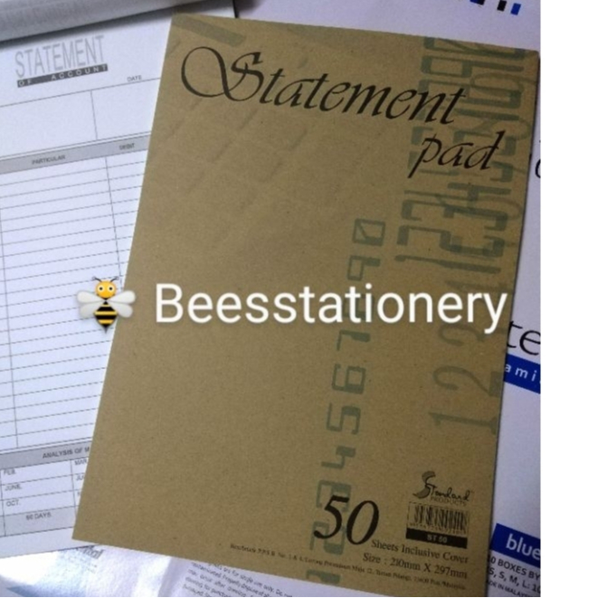 ST50 50GSM 50 SHEETS STATEMENT PAD | Shopee Malaysia