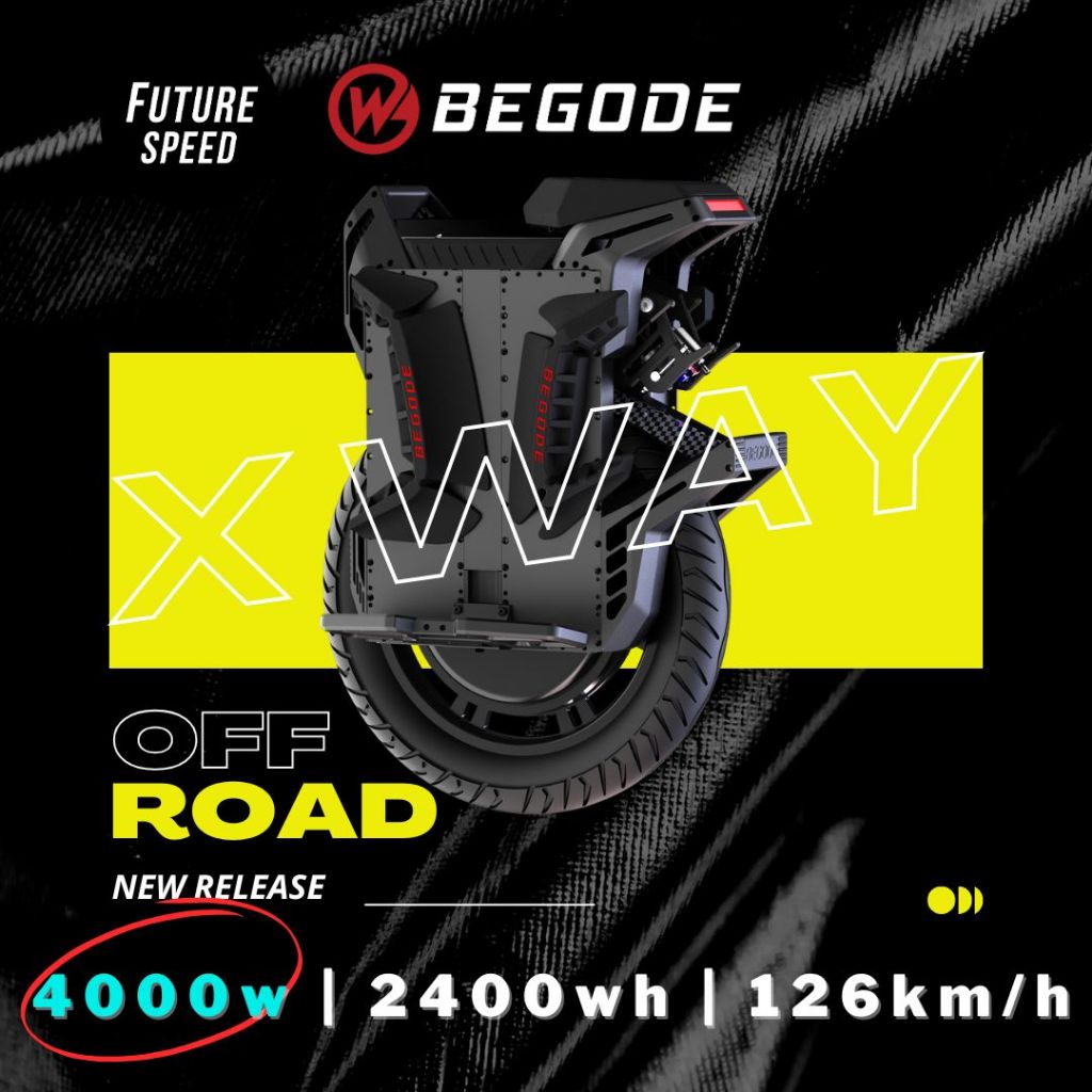 [2025 NEW] Begode XWAY Self Balancing Electric Unicycle (4000w,2400wh ...
