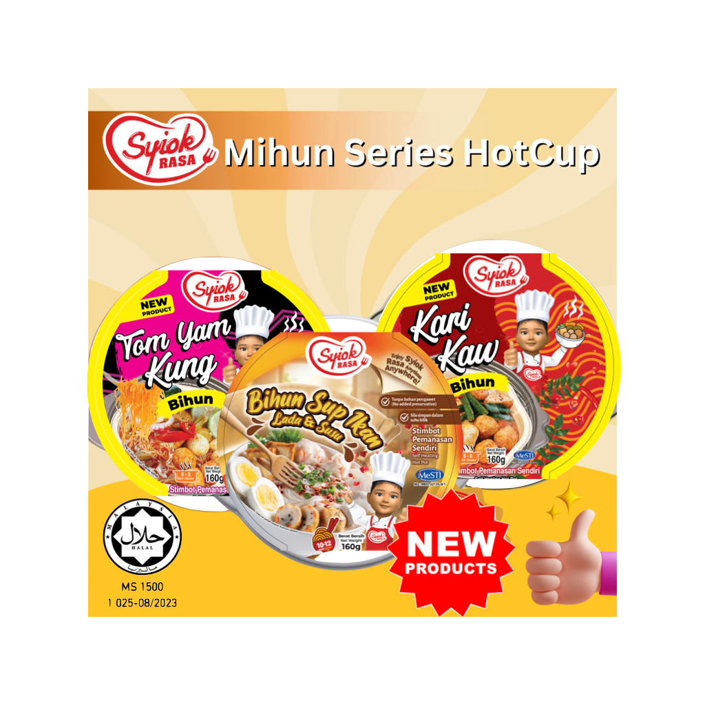 [HALAL] Syiok Rasa Bihun Series HotCup【Milky Pepper | TomYam | Curry ...