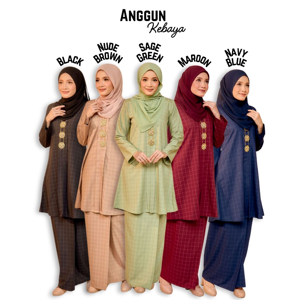 Kebaya Labuh Cotton Kebarung Kebarong Kurung Raya Modern Plus Size Kain ...