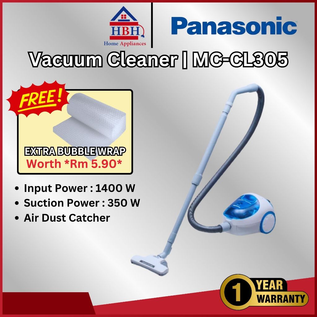 (FreeBubbleWrap) Panasonic | MC-CL305 | 0.6L Capacity Blower Bagless ...
