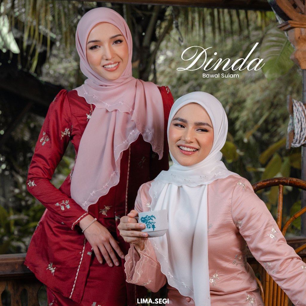 Dinda By Lima Segi - Bawal Sulam Coquette | Shopee Malaysia