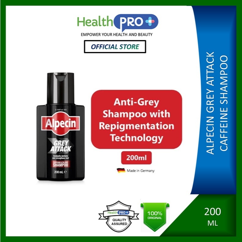 Alpecin Grey Attack Caffeine & Colour Shampoo (200ml) - Gradually ...