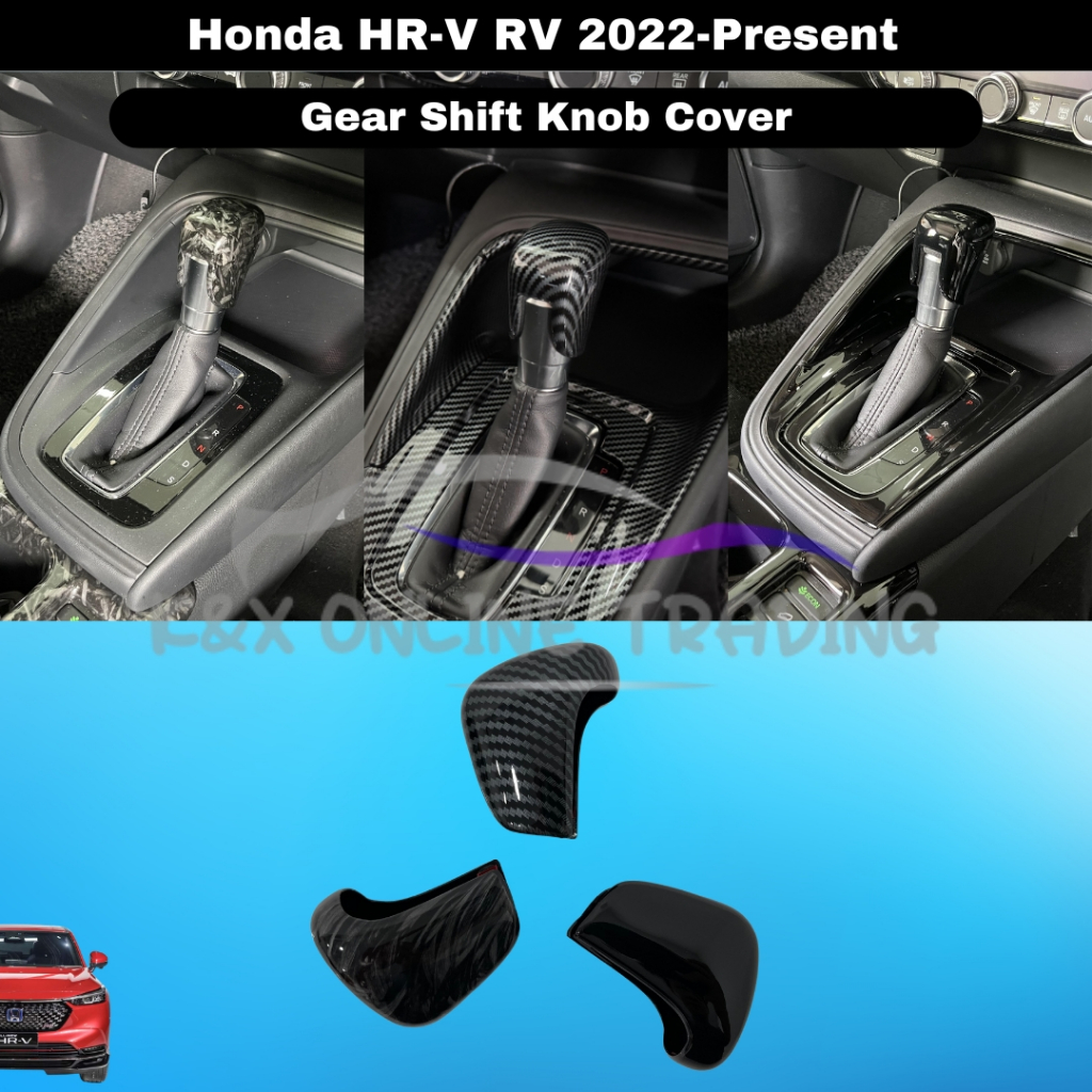 Honda HRV HR-V RV 2022-2025+ Forged Carbon Trim/Glossy Black Gear Shift ...
