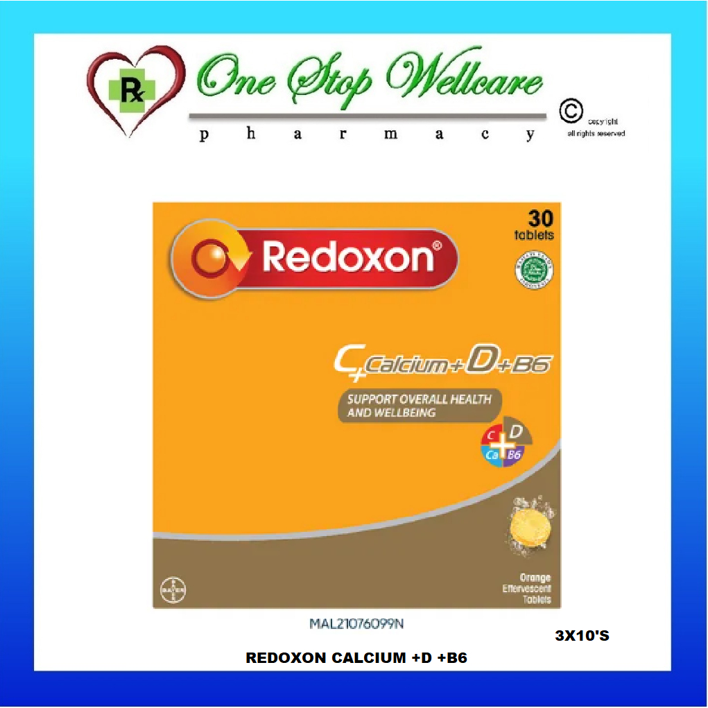 REDOXON CALCIUM +D +B6 30'S / 10'S (EXP: 09/2025) | Shopee Malaysia